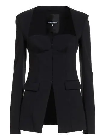 Patrizia Pepe Jacket In Jersey - Black