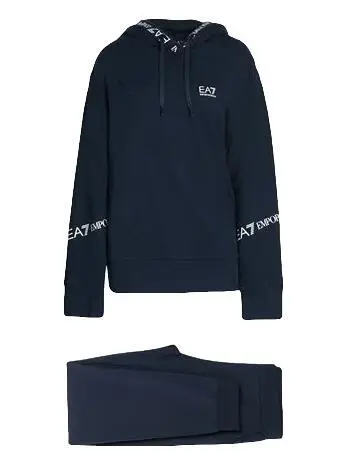 EA7 Cotton-elastane Tracksuit - Navy