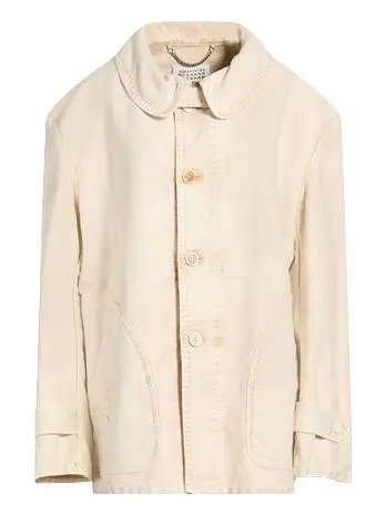 MAISON MARGIELA Woven Cotton Jacket - White