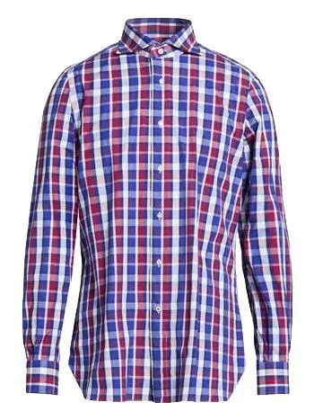 Isaia Shirt Size Cotton - Blue