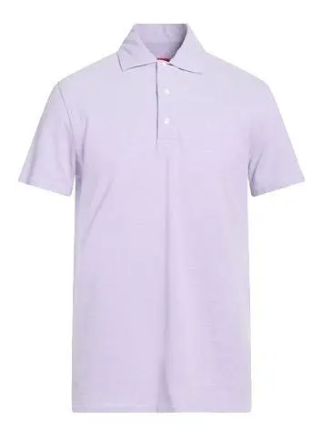 Isaia Polo Shirt Lilac Size Cotton - Purple