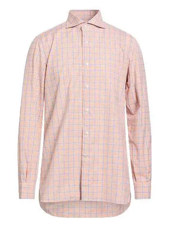 Isaia Shirt Tan Size Cotton - Brown