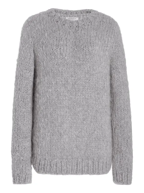 Gabriela Hearst Lawrence Knit Sweater - Heather Grey