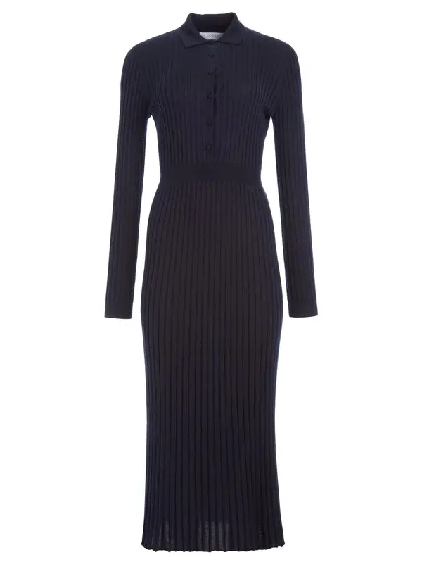 Gabriela Hearst Ardor Knit Maxi Dress - Navy