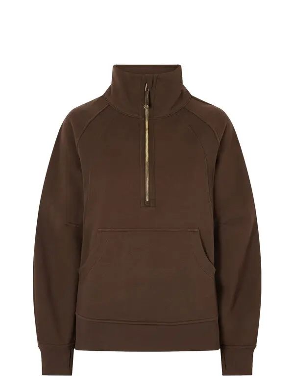 Lululemon Scuba Oversized Funnel-neck Half-zip Sweatshirt - Brown