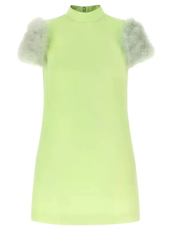 Valentino Garavani Trapeze Mini Dress - Green