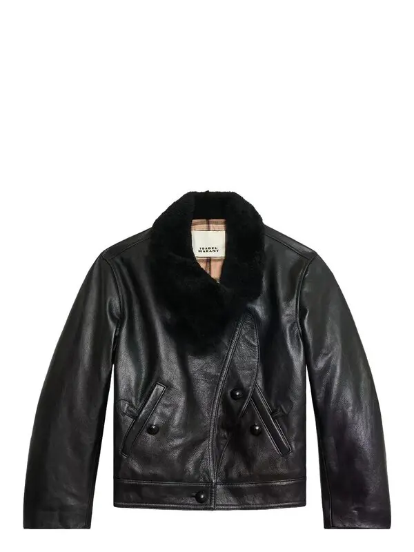 Isabel Marant Briyana Leather Jacket - Black