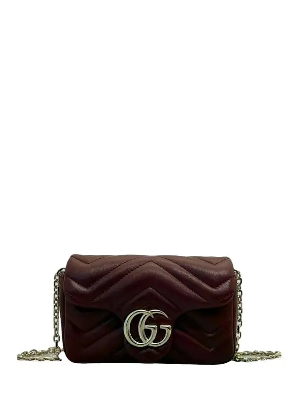 Gucci Gg Marmont Mini Shoulder Bag - Brown