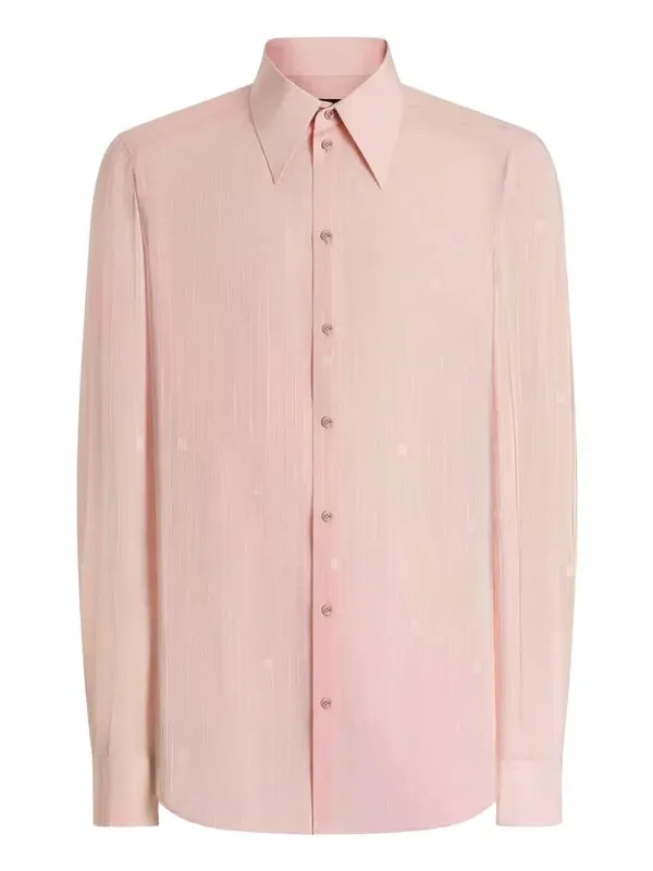Dolce & Gabbana Buttoned Silk Shirt - Pink