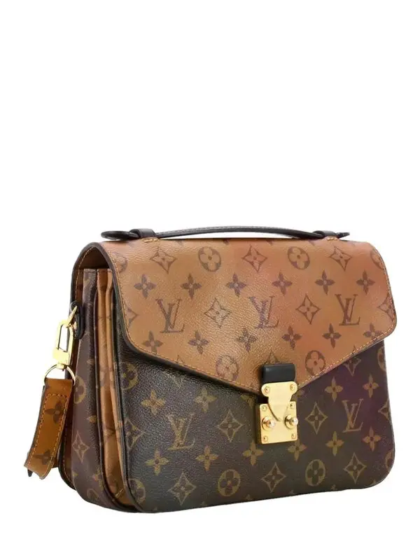 LOUIS VUITTON Pochette Metis Reverse Monogram Canvas - Brown