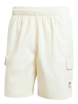 Adidas Trefoil Essentials Woven Cargo Shorts - Wonder White