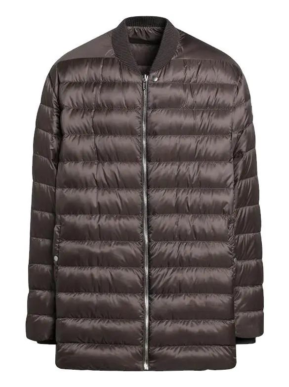 Moncler Quilted Zip-up Jacket - Brown