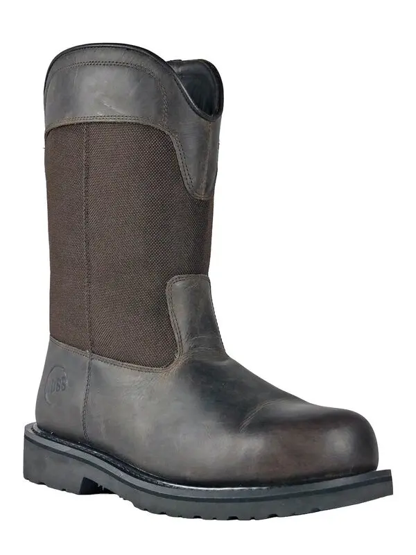 HOSS BOOT COMPANY Hoss Buck Inch Pull On Steel Toe Boots - Brown
