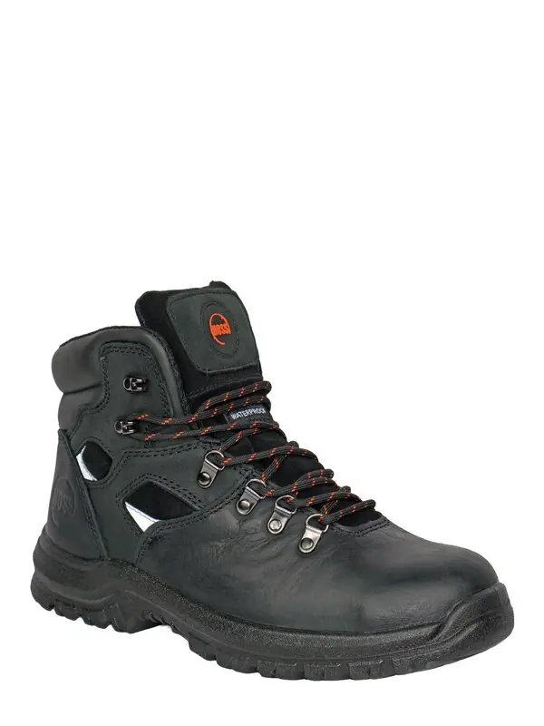 HOSS BOOT COMPANY Adam 6-inch Steel Toe Work Boots - Black