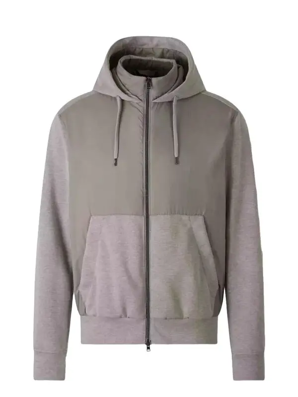 Herno Hooded Zip Sweater - Grey