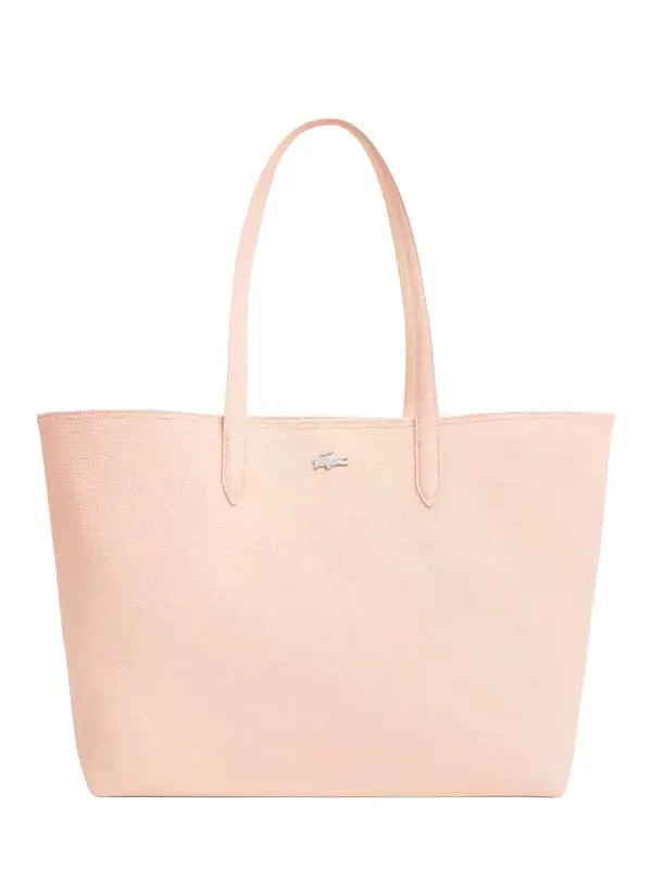 Lacoste Crocodile Appliqué Carry All Tote - Pink