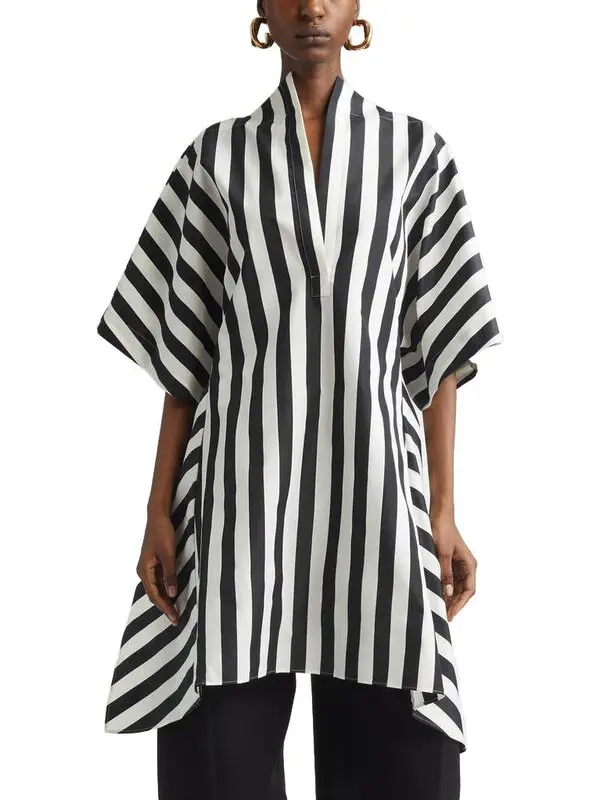 Jacquemus La Tunique Moisson Cotton & Silk Tunic - Jacquard Medium Stripes