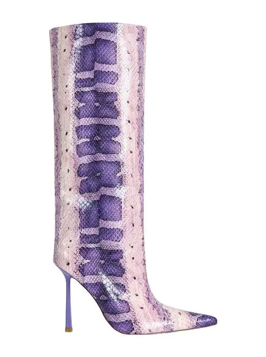 AZALEA WANG Madeye Stiletto Boots - Purple Multi