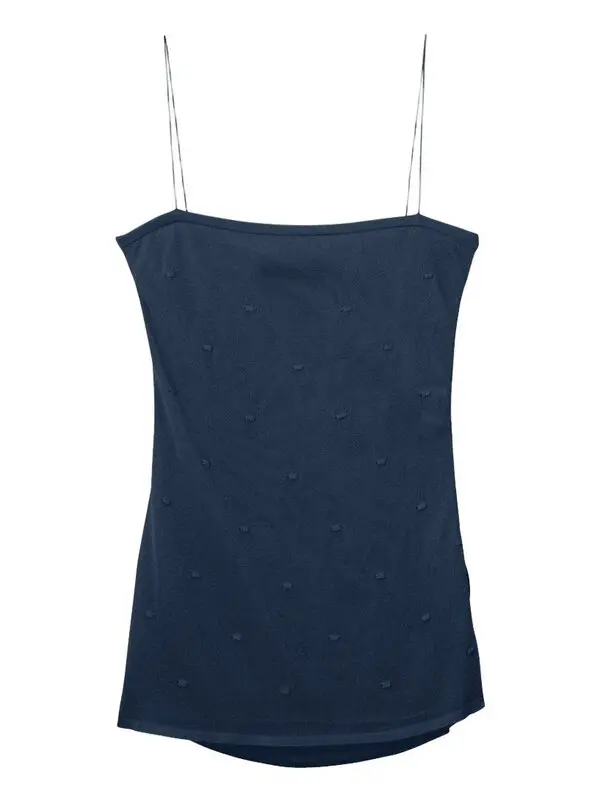 Jacquemus Plumetis Knit Top - Navy