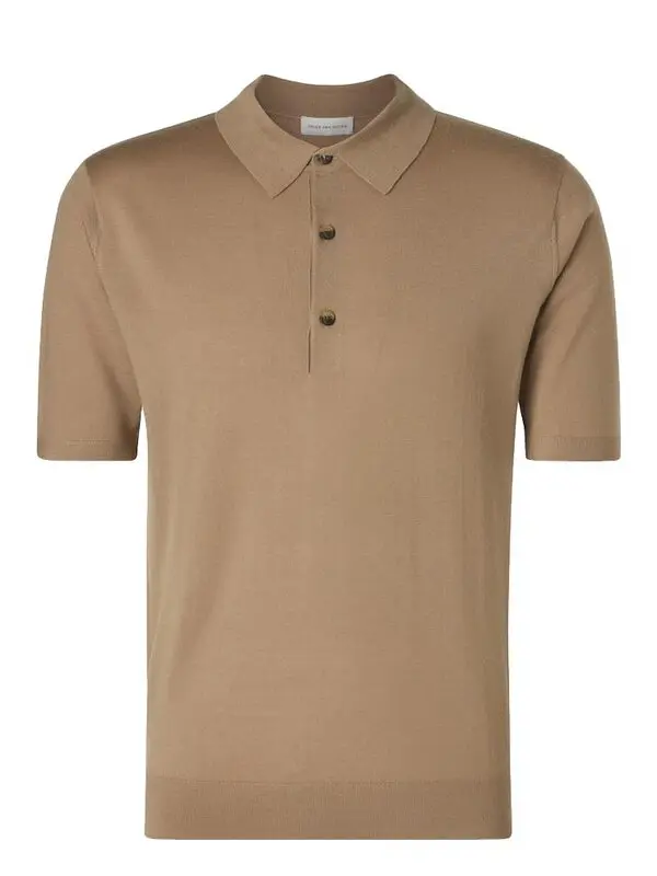 Dries Van Noten Wool Polo Shirt - Beige