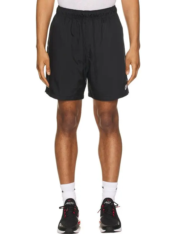 Nike Club Woven Flow Shorts - Black & White