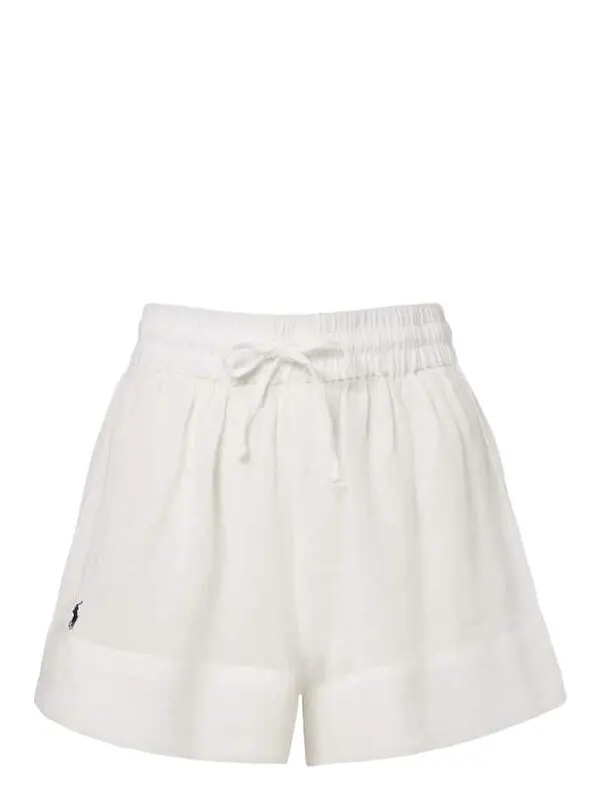 Polo Ralph Lauren Cotton And Linen Bermuda Shorts - White