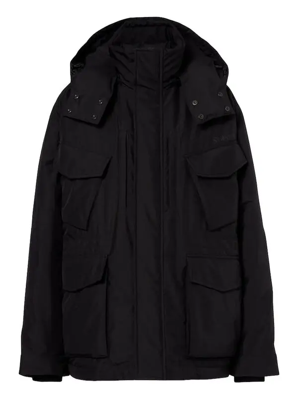 Saint Laurent Technical Canvas Down Ski Jacket - Black