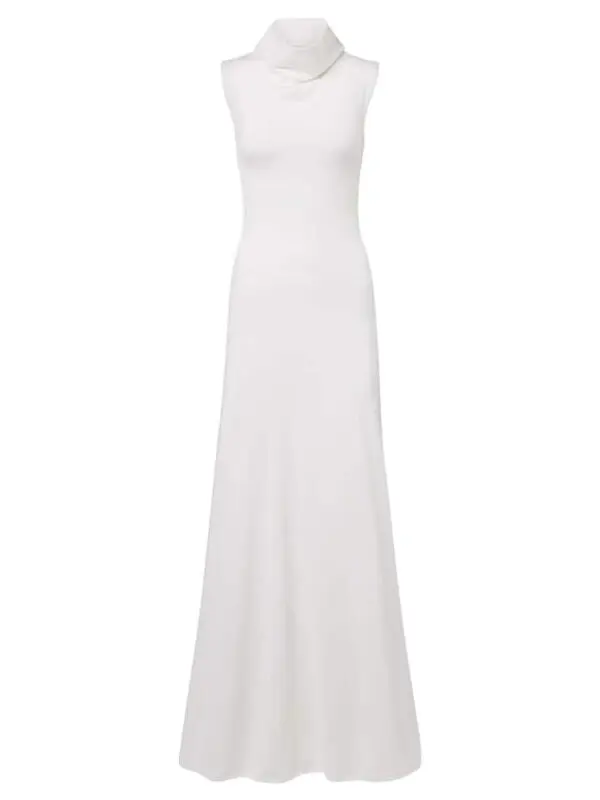 TOM FORD Knitted Wool Maxi Dress - White