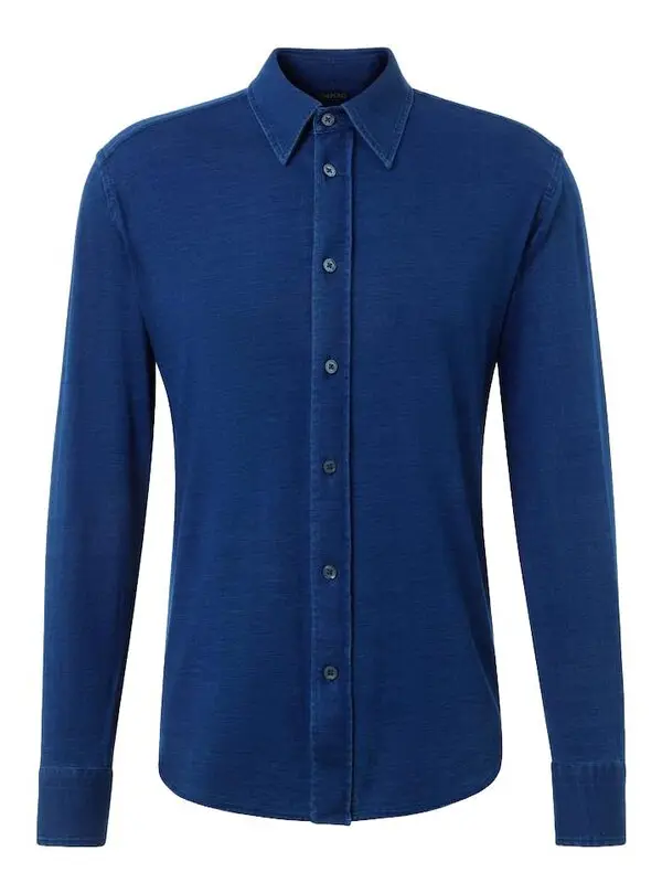 TOM FORD Cotton Shirt - Blue