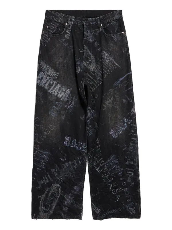 Balenciaga Minimal Baggy Pants - Black