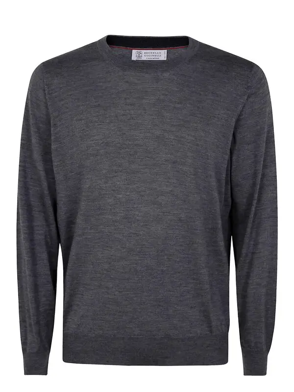Brunello Cucinelli Round Neck Sweater - Gray