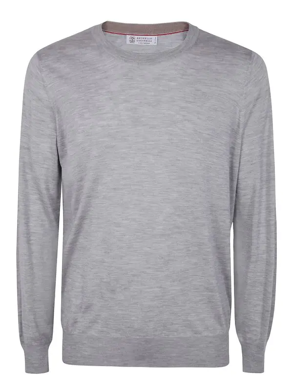 Brunello Cucinelli Round Neck Sweater - Gray