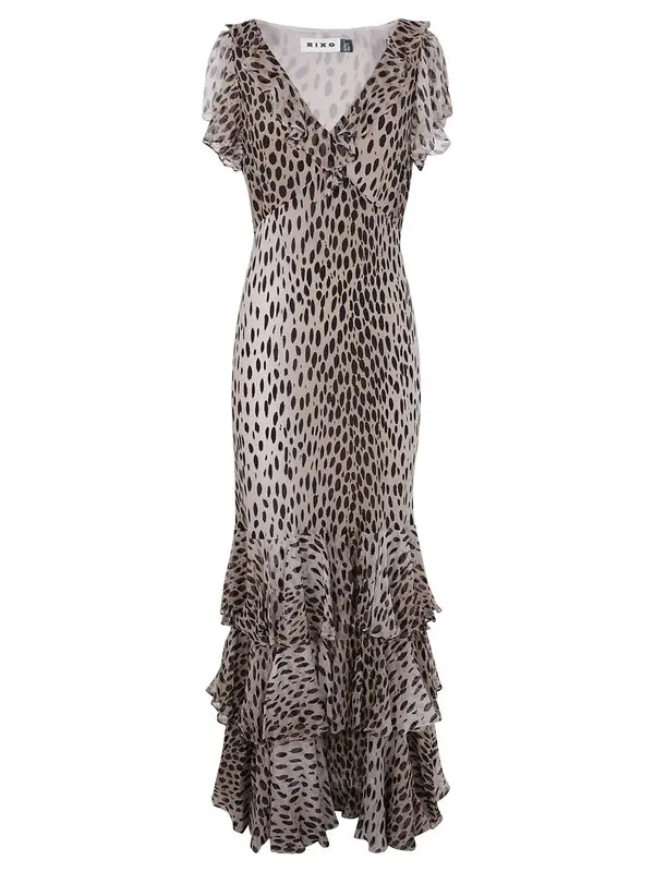 Rixo Amelle Midi Dress - Black