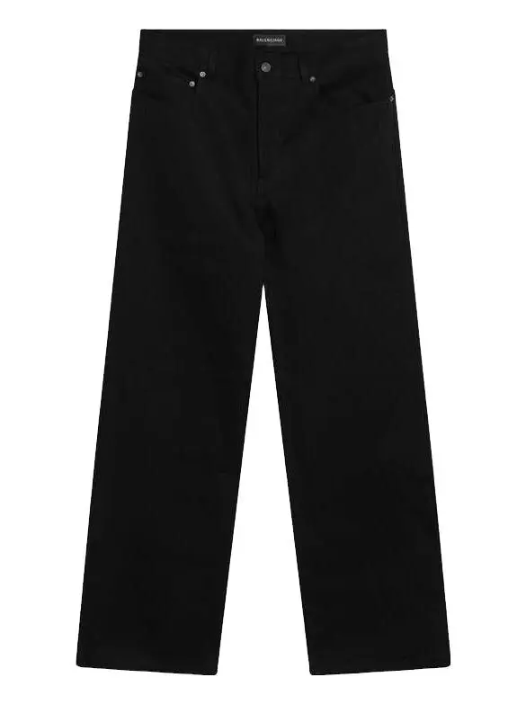 Balenciaga Denim Trousers - Black