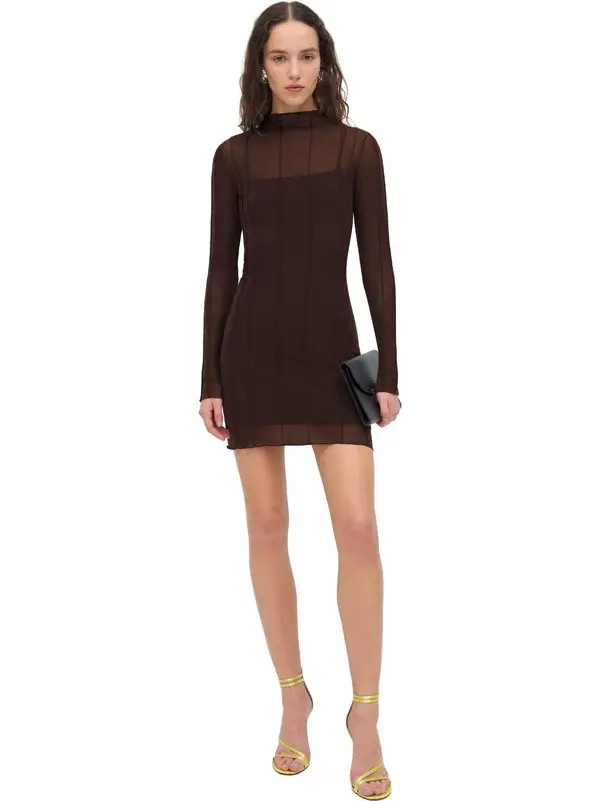 REFORMATION Elani Knit Dress - Brown