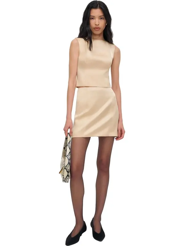 REFORMATION Grace Two-piece Set - Champagne