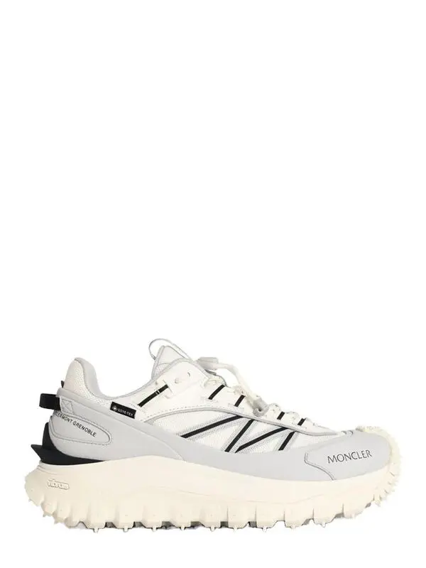 Moncler Trailgrip Gtx Leather-blend Sneakers - White
