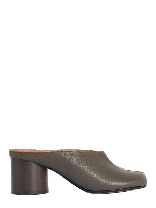 MAISON MARGIELA Tabi Décolleté Nappa Leather Mules - Green