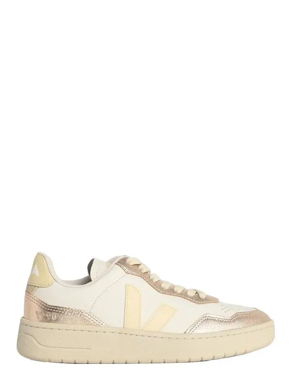 VEJA V-90 Leather Sneakers - White