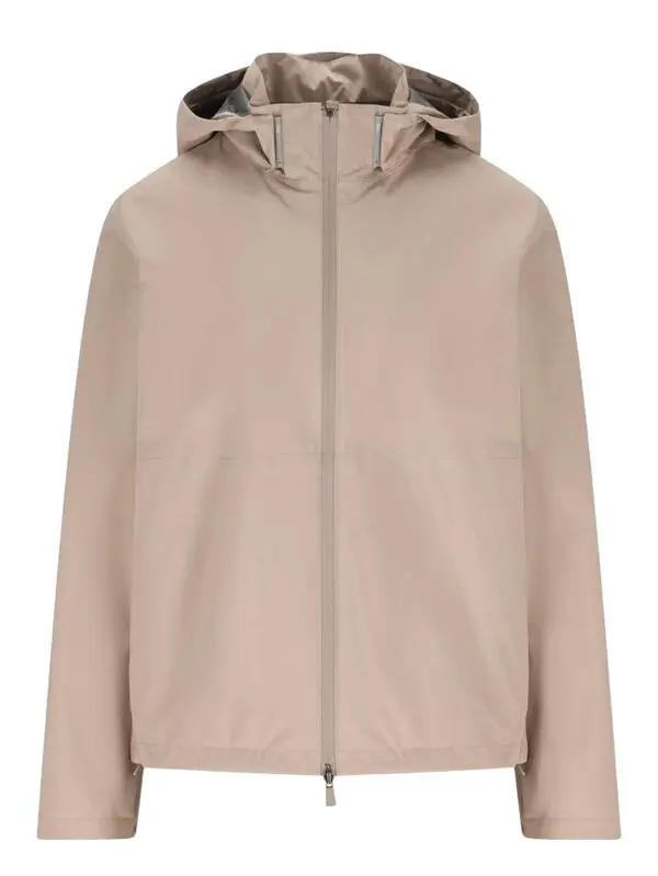 Herno Zip-up Hooded Jacket - Grey