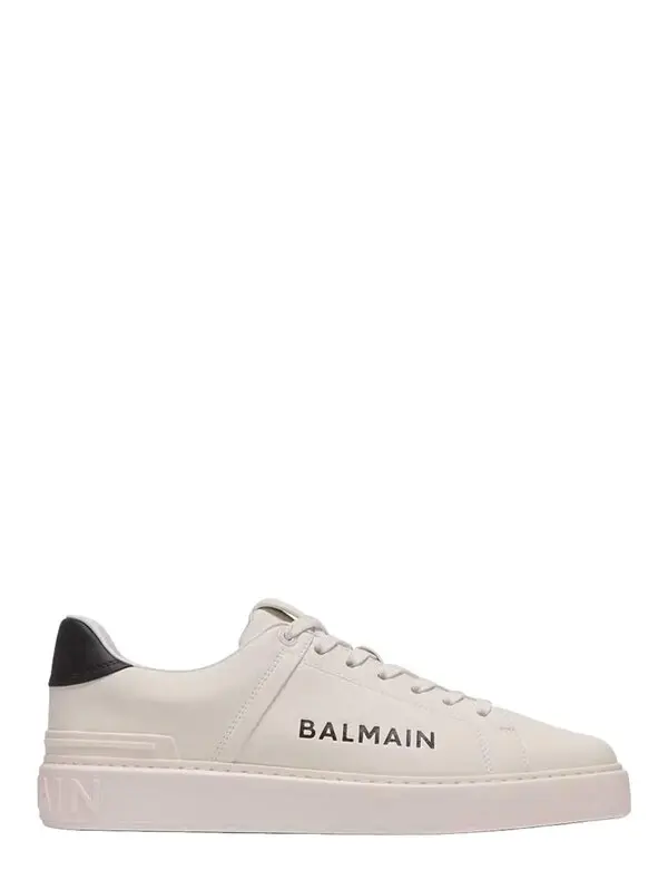 Balmain Low-top Lace-up Sneakers - Black
