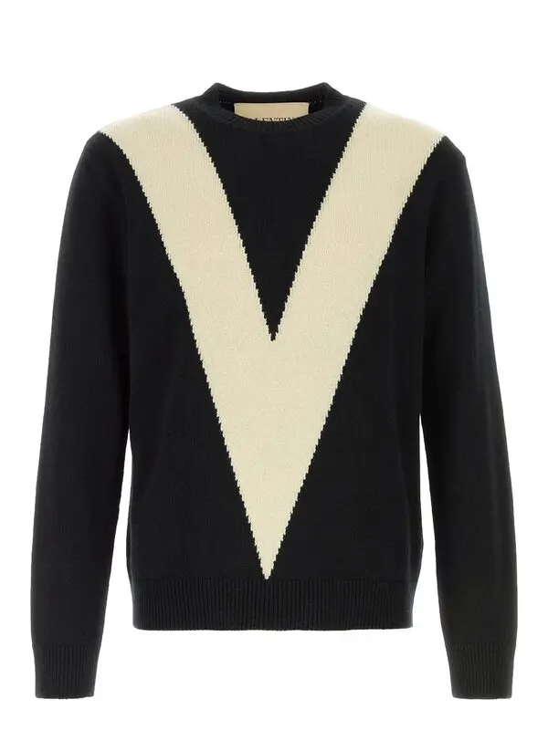 Valentino Garavani Crew Neck Sweater - Black
