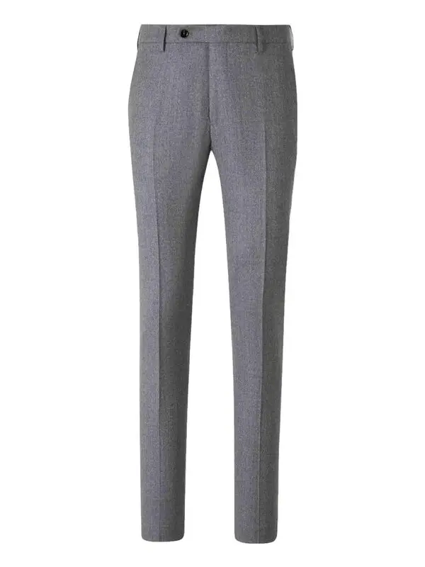 BERWICH Tailored Virgin Wool Trousers - Grey