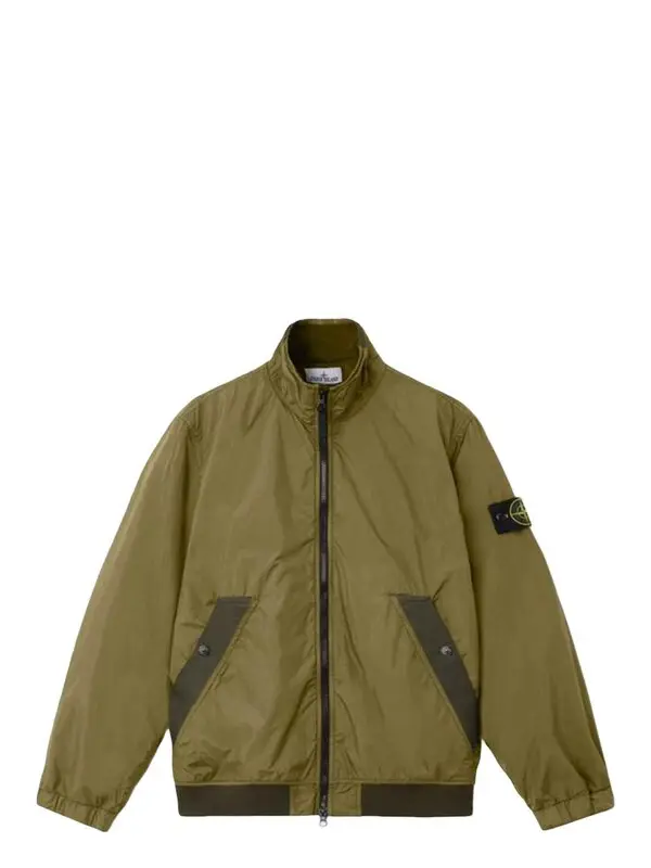 Stone Island Recycled Nylon Technical Jacket - Military Green