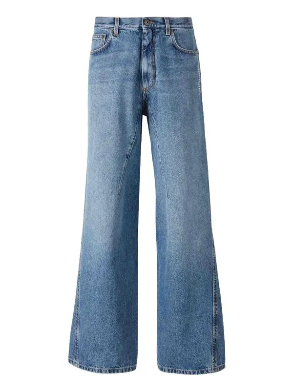 Off-White Wide Straight Jeans - Denim Blue