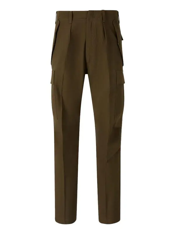 TOM FORD Cashmere-blend Cargo Trousers - Military Green