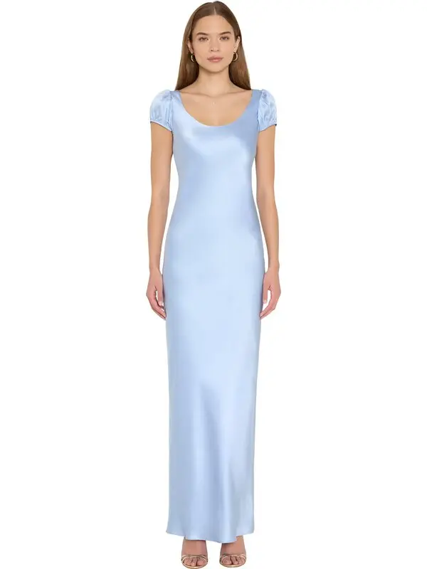 Amanda Uprichard Senna Maxi Gown - Baby Blue