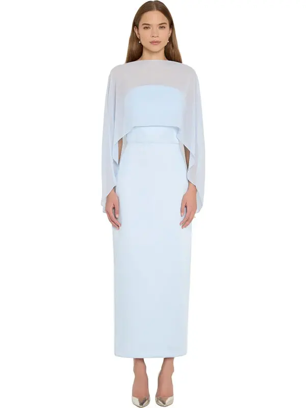 Amanda Uprichard Berkshire Midi Dress - Powder Blue