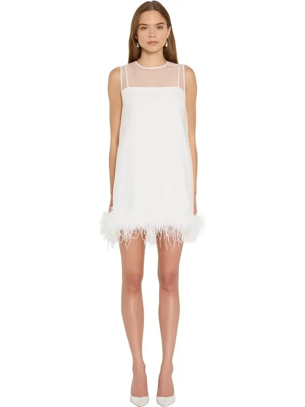 Amanda Uprichard Minnie Silk Organza Mini Dress - Ivory