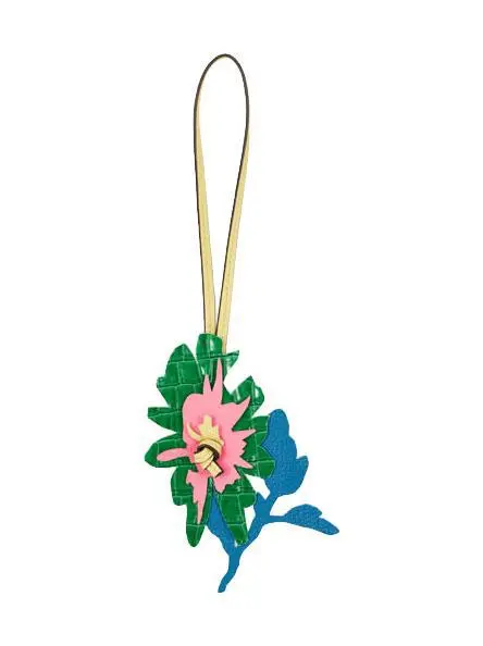 Paul Smith Leather Flower Charm - Green